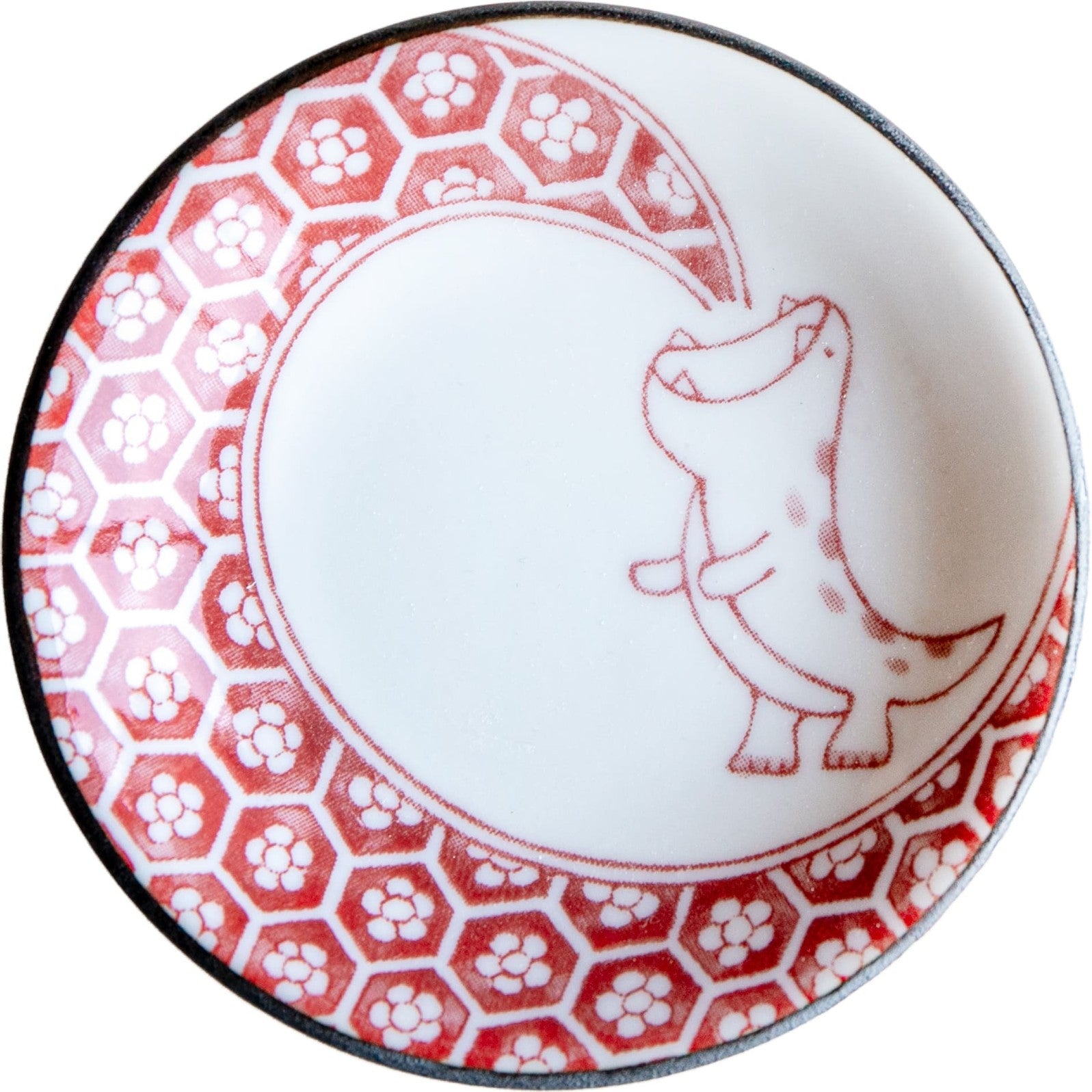 Edokko Dinosaur Small Plate 9D - Red Flame Dinosaur – MINIMARU