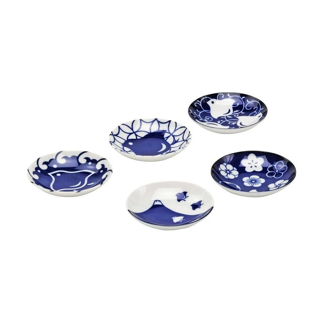 Japanese Chidori-zukushi Small Plate 5P Set – MINIMARU