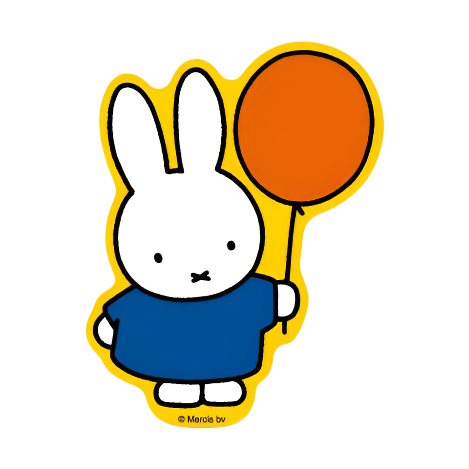 Miffy Vinyl Sticker - Balloon – MINIMARU