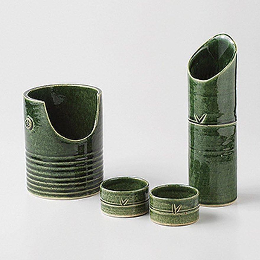 Oribe Bamboo Cold Sake 4P Set – MINIMARU