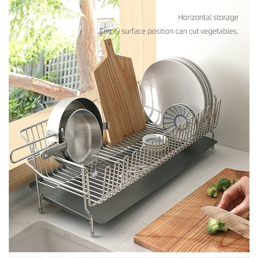 Shimoyama Stainless Steel Dish Drying Rack - MINIMARU