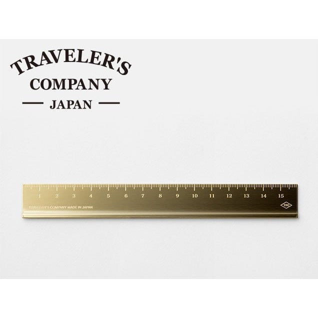 Traveler's Company Brass Ruler 15cm - MINIMARU